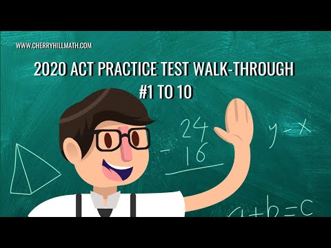 ACT Math Test Prep | 2020 Practice Test Review #1 to 10