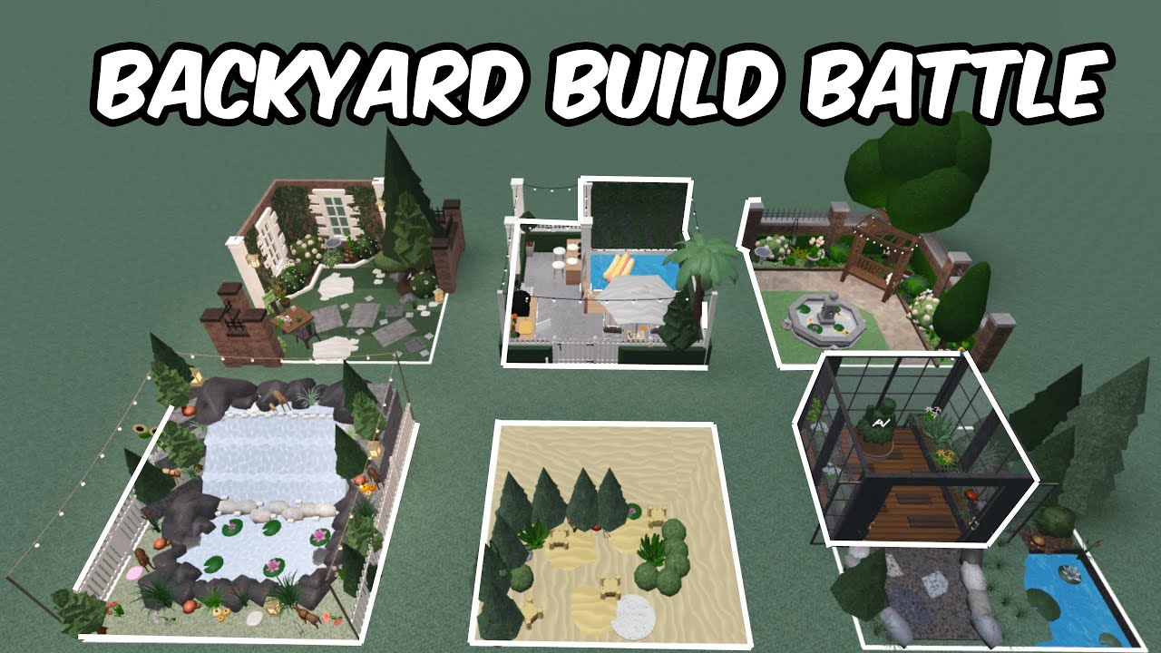 50K BACKYARD BUILD BATTLE IN BLOXBURG