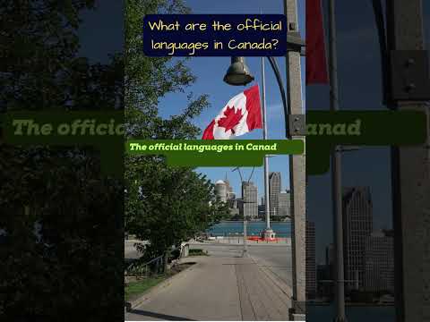 What are the official languages in Canada?