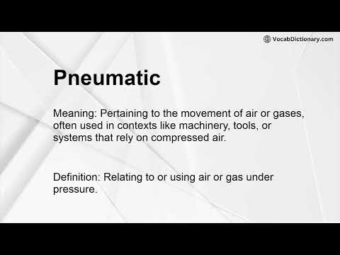 Pneumatic Meaning