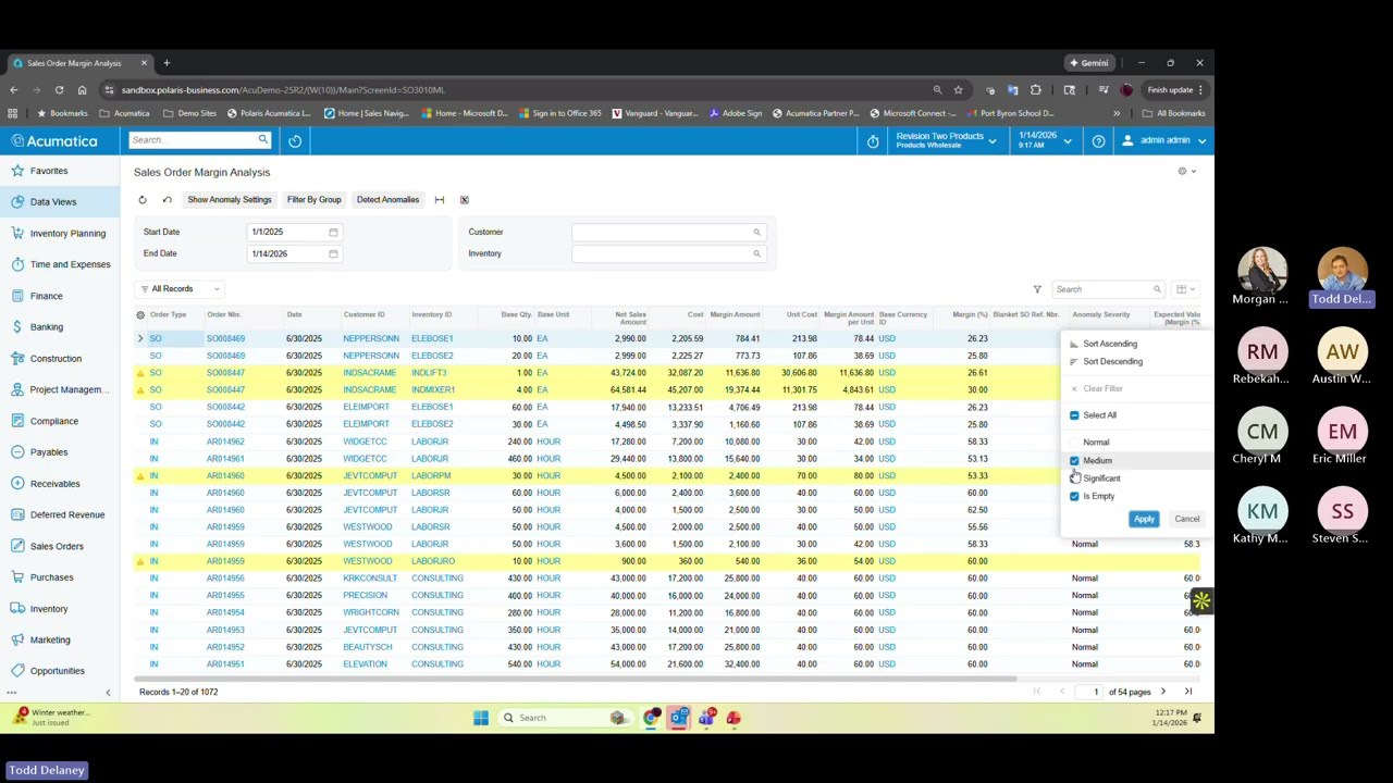 Acumatica's Newest AI Features