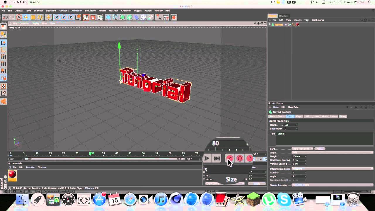 Basic Cinema 4D Tutorial - Keyframes