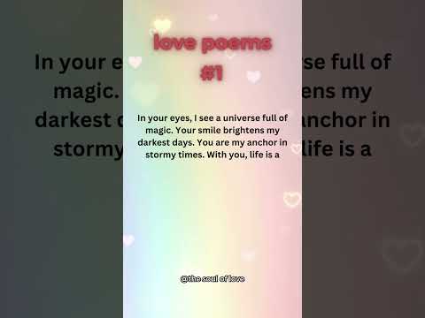 The Most Beautiful Poems in the World love poems #1 The Soul of Love