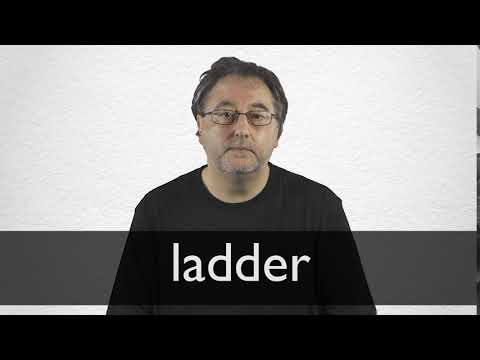 How to pronounce LADDER in British English