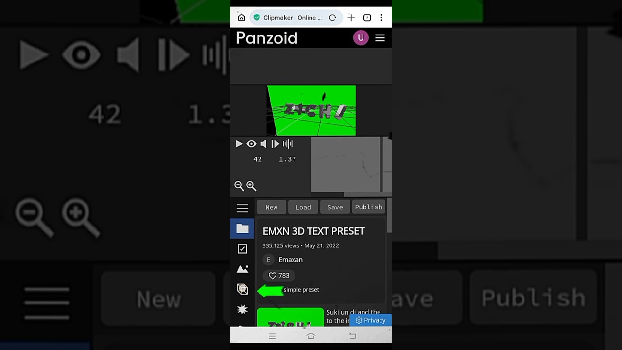 Panzoid! want ZXCHI 3D text tutorial?#tutorial#shorts