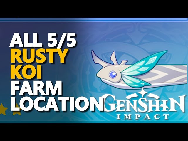 Genshin Impact Rusty Koi locations: How to find Rusty Koi fishing spots