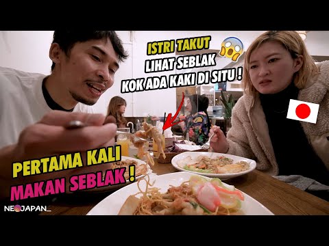 REAKSI ISTRI JEPANG KETAKUTAN MAKAN SEBLAK "KOK ADA KAKI AYAM NONGOL " , NASI GORENG , CAPCAY !