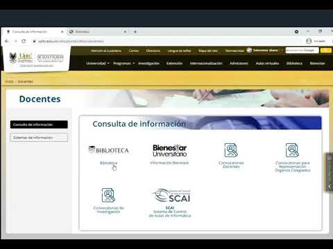 Ingreso a la sección de Biblioteca con la nueva interfaz del portal web. | Biblioteca Uptc ...
