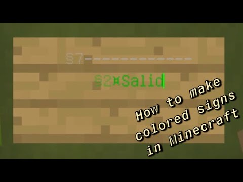 How to make colored text on signs in minecraft