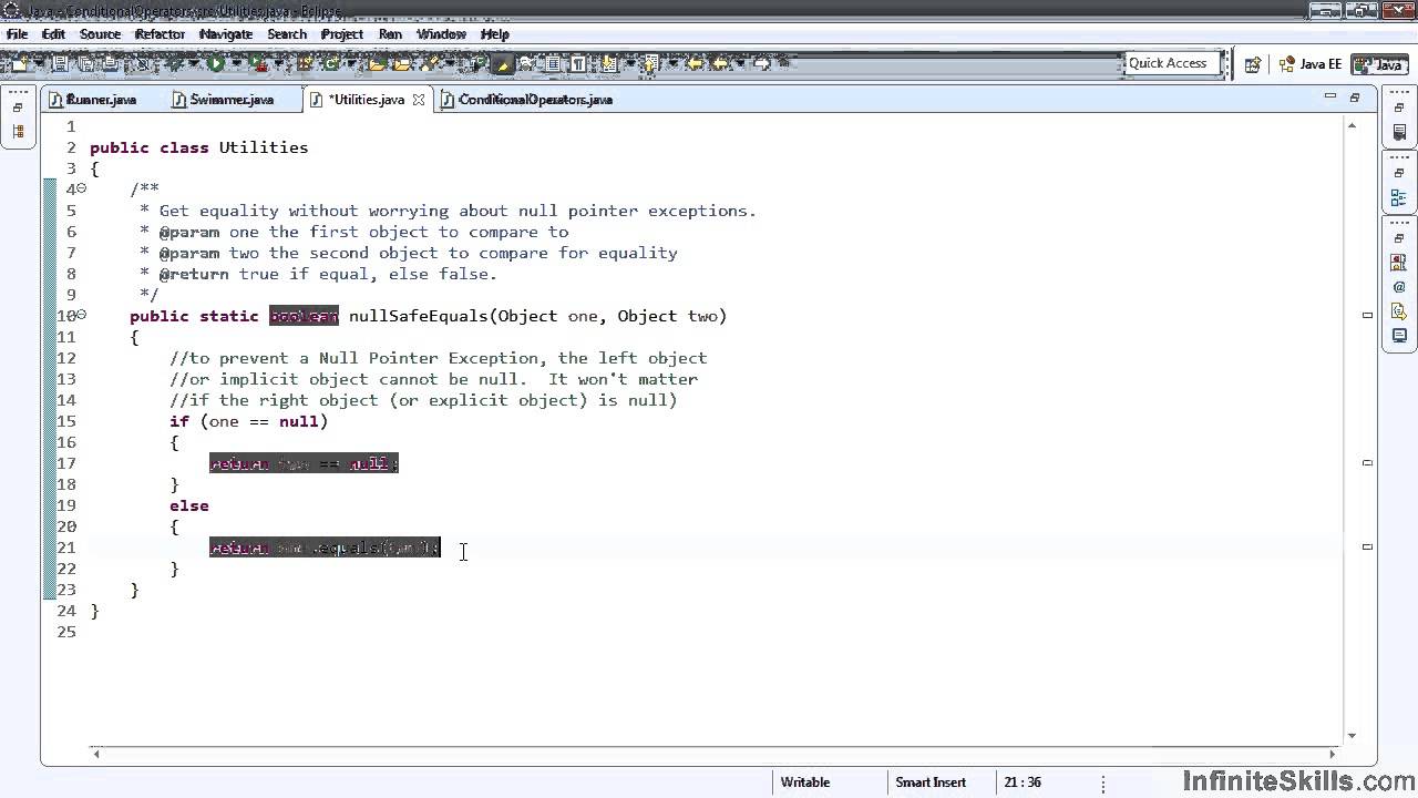 Java 8 - Beyond the Basics Tutorial | Conditional Operators