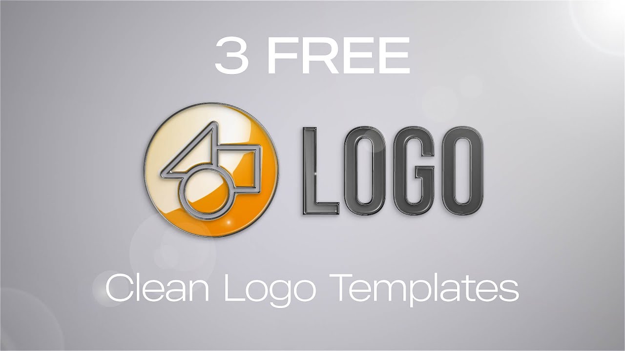 3 Free Clean 3D Logo Reveals for After Effects