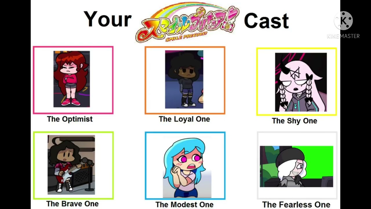Smile Precure cast meme (Friday Night Precure)
