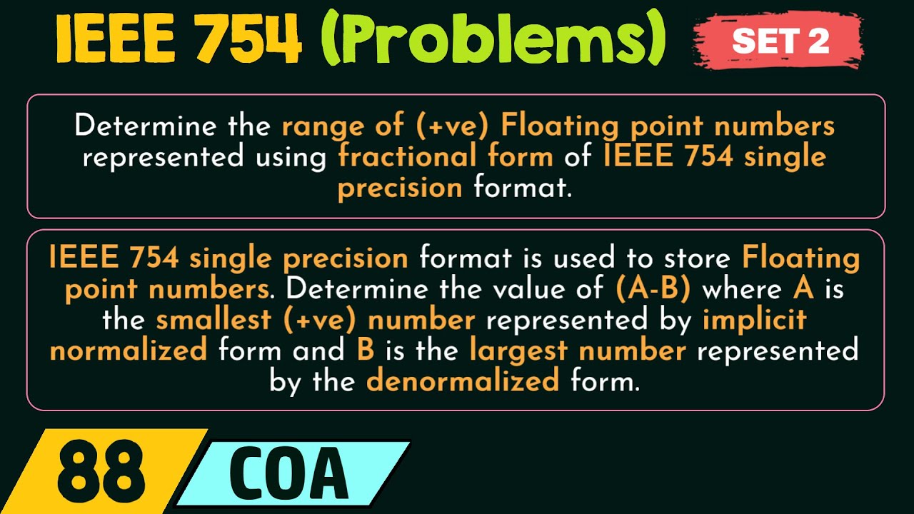 Understanding IEEE 754: Solved Problems on Single Precision Floating ... Understanding IEEE 754: Solved Problems on Single Precision Floating ...