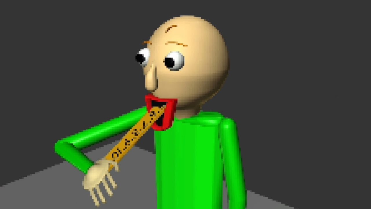 Baldi eats his ruler (GONE WRONG) - Baldi's Basics animation