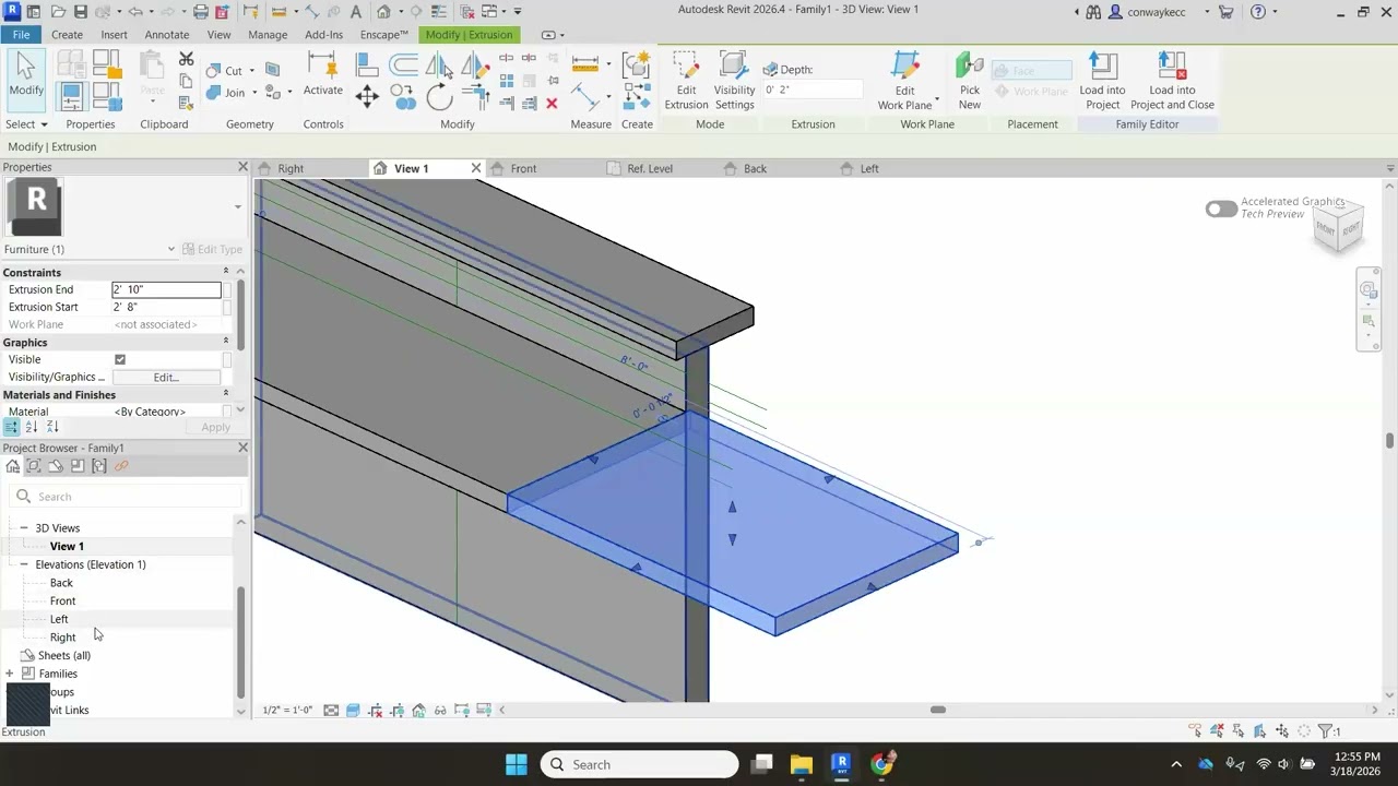 Revit - Reception Desks 2026