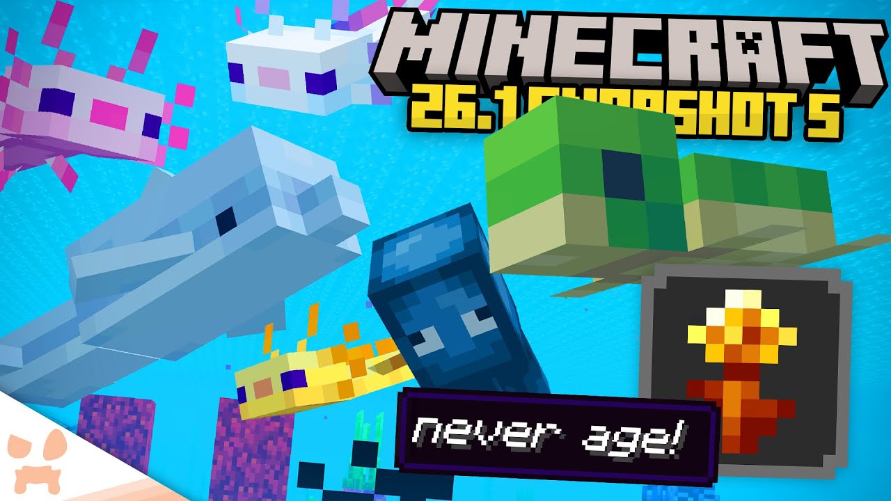 NEW OCEAN MOB OVERHAUL + GOLDEN DANDELION MAGIC FLOWERS | Minecraft 26.1 SNAPSHOT 5