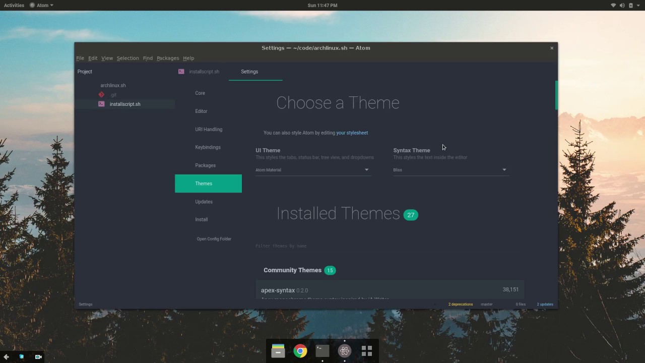 Best Atom Text Editor UI + Syntax Combinations | 2018