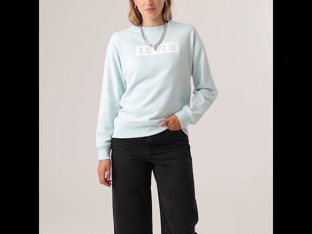 LEVIS SWEAT CREW GRAPHIC STANDARD BLAUW | Courir.com