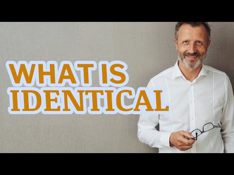 Identical | Meaning of identical 📖