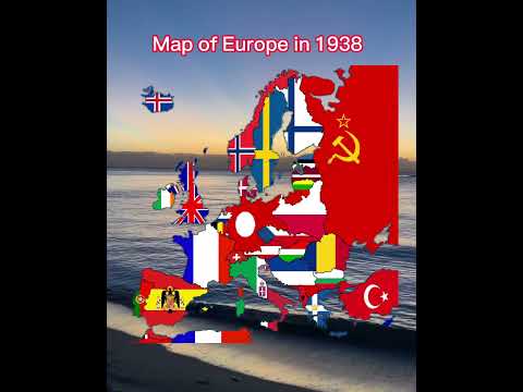 Map of Europe in 1938