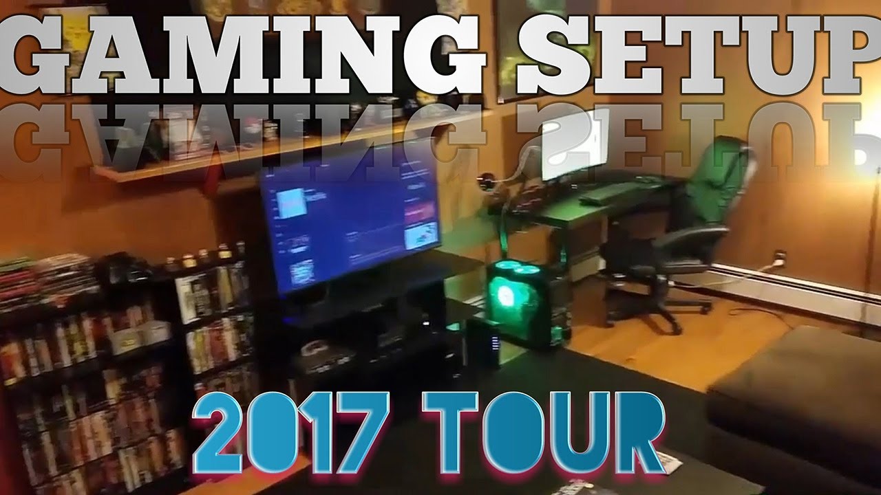 Gaming Setup & Nerd Cave Room Tour!