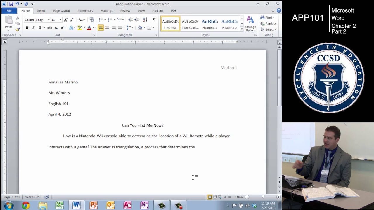 APP101 - Word Chapter 2 - Part 2