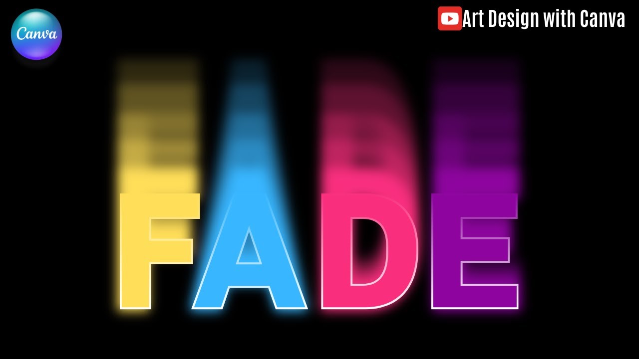 Fade Text Effect Canva Tutorial Typography Design