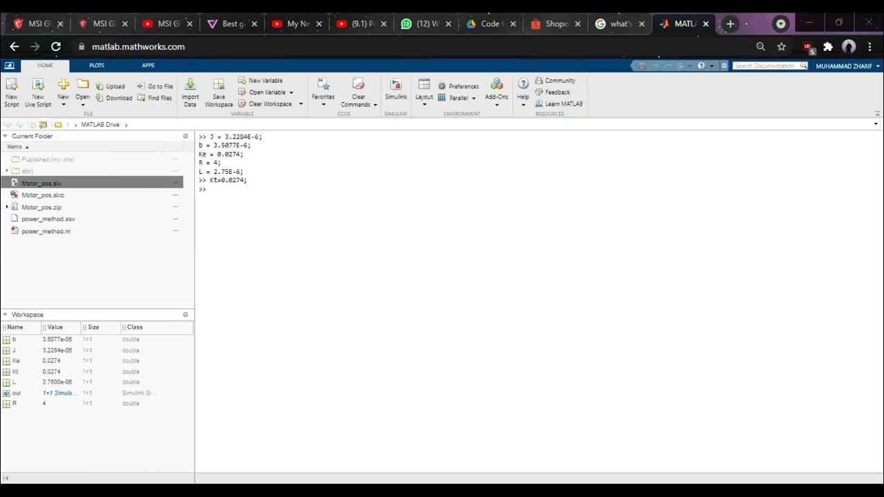 EXPERIMENT: DC MOTOR POSITION CONTROL USING MATLAB SIMULINK (UTHM)