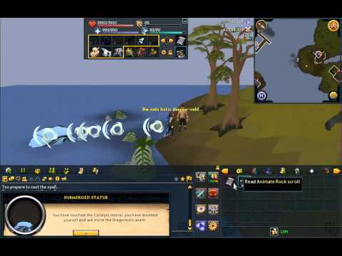 RS - Casting Animate Rock on Submerged Statue