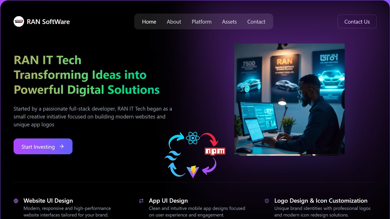 Colorful Landing Page Design 🌈 | React + Tailwind UI Tutorial
