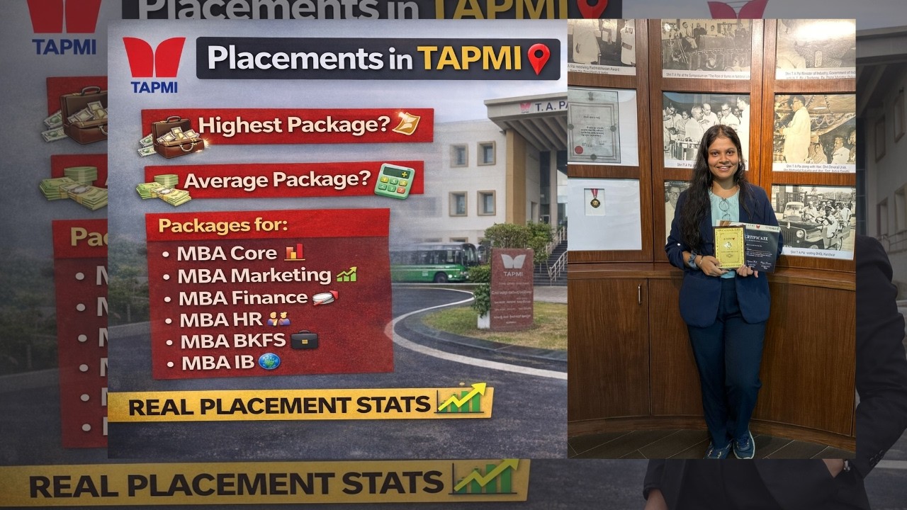 TAPMI Placements Reality 🎓 | Highest, Average Package & All Courses Explained