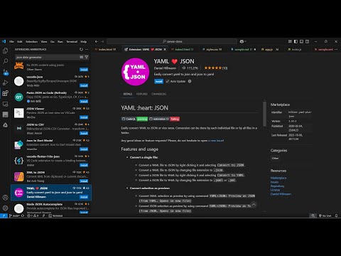 Convert YAML to JSON Instantly — One Click Magic in VS Code!