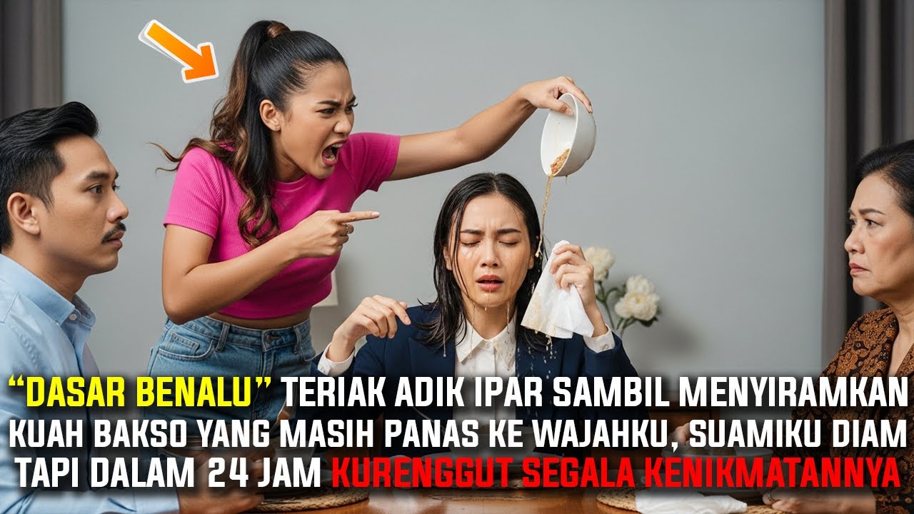 Aku Disiram Bakso Panas Oleh Adik Ipar Di Depan Suami & Mertuaku, Dalam 24 Jam Kurenggut Segalanya