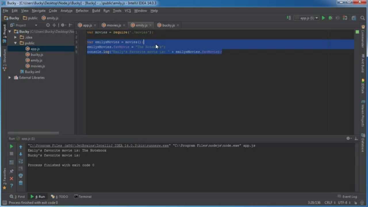 Node.js Tutorial for Beginners - 11 - Object Factory