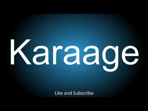 How to correctly pronounce in Japanese and English - Karaage.