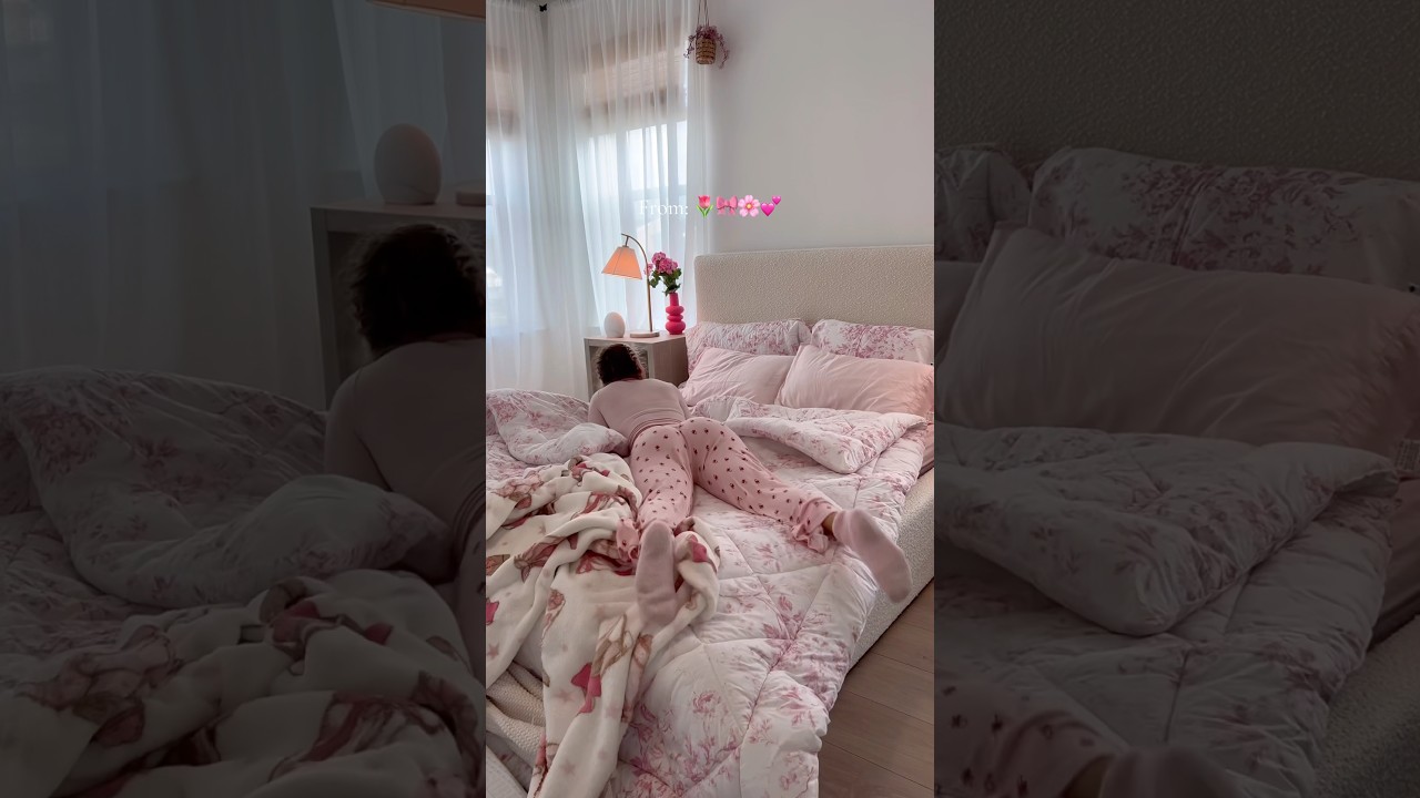 Girly pink bedding to Pinterest beige aesthetic✨#homedecor #beigeaesthetic #neutral #pink #bedroom