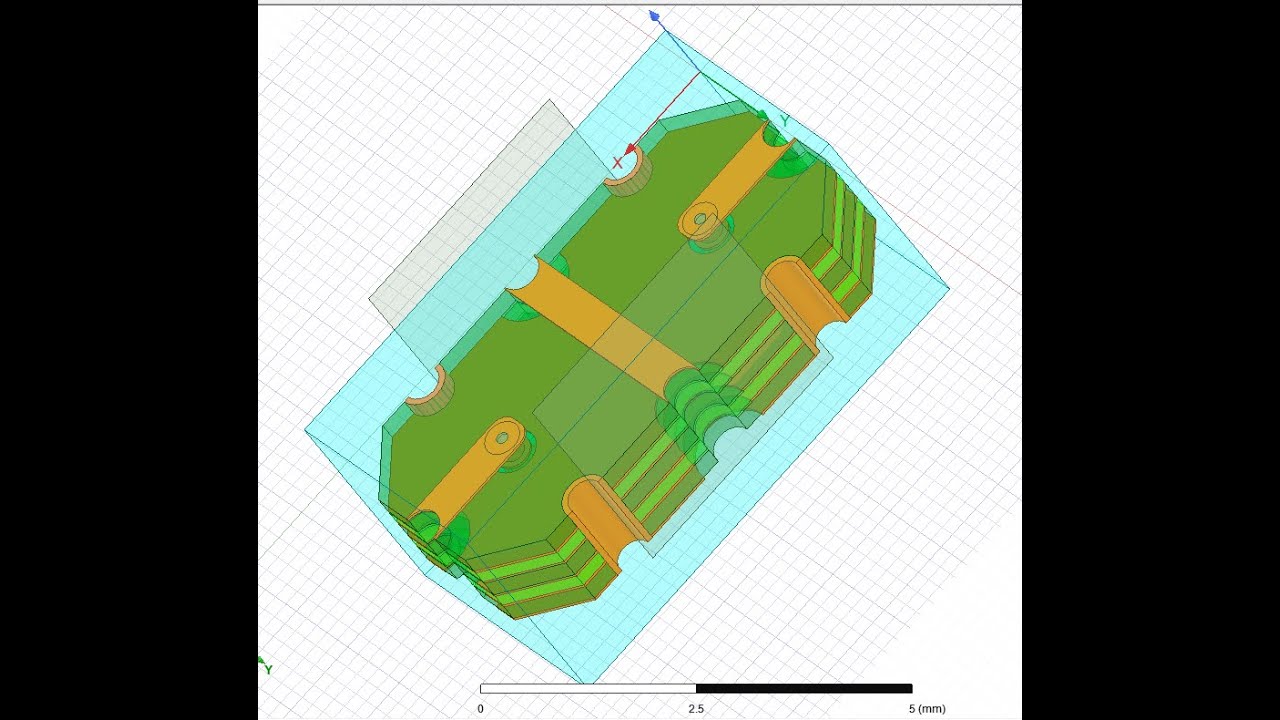 Design and 3D Modeling of Microwave RF-RF Crossover Device, Part-1