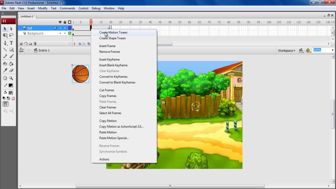 How to Create Motion and Shape Tweening in Flash