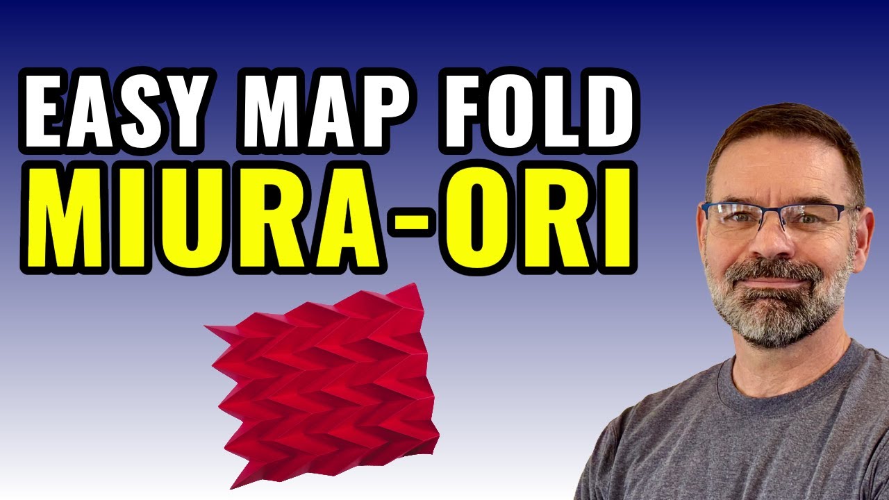 Easy Miura-Ori Map Fold Tutorial