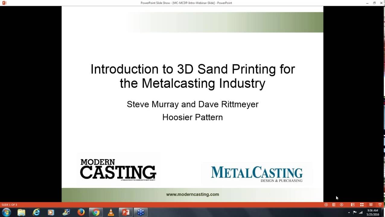 Webinar: An Introduction to 3D Sand Printing for the Metalcasting Industry