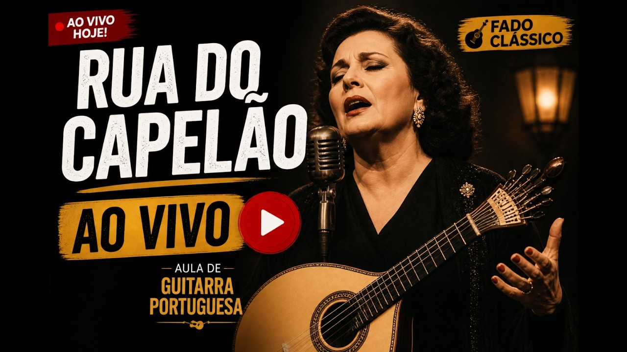 Live 268 - O Rua do Capelão (Amália Rodrigues)  Aula AO VIVO na Guitarra Portuguesa