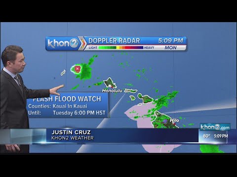 Justin Cruz's Weather Report - Flash Flooding Kauai 3-29-21