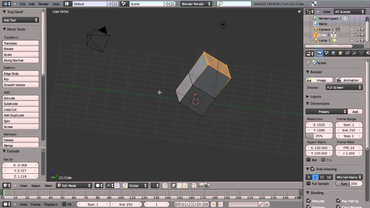 Getting started in Modeling with Blender - By Blender Cookie