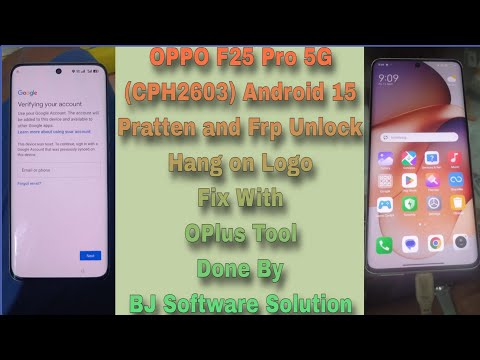 OPPO F25 Pro 5G (CPH2603) Android 15 Pratten and Frp Unlock Hang on Logo Fix With OPlus Tool Done