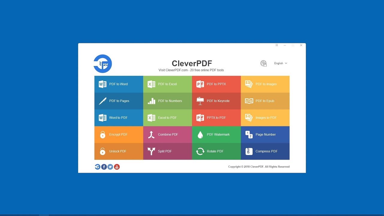 CleverPDF for Windows - 20-in-1 PDF tools