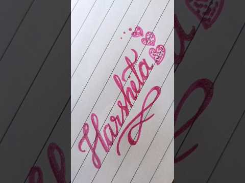 Harshita Name Art #shots #ytshorts