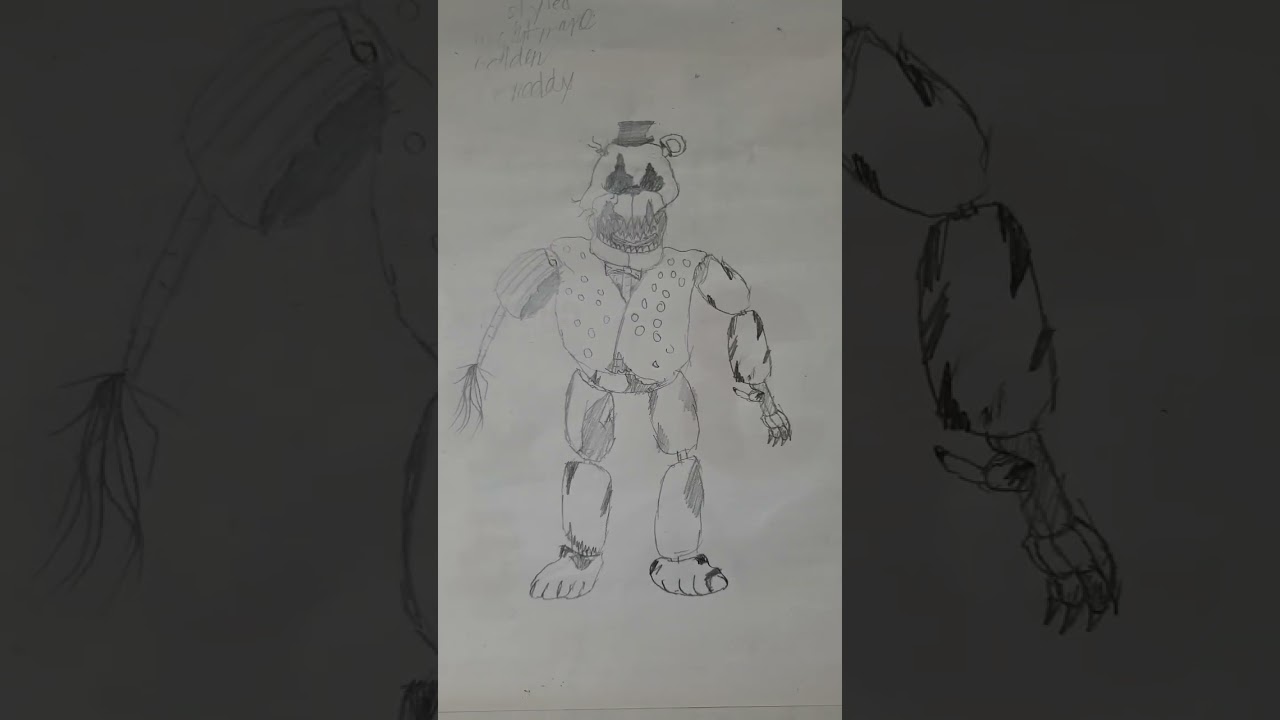 styled nightmare Golden Freddy
