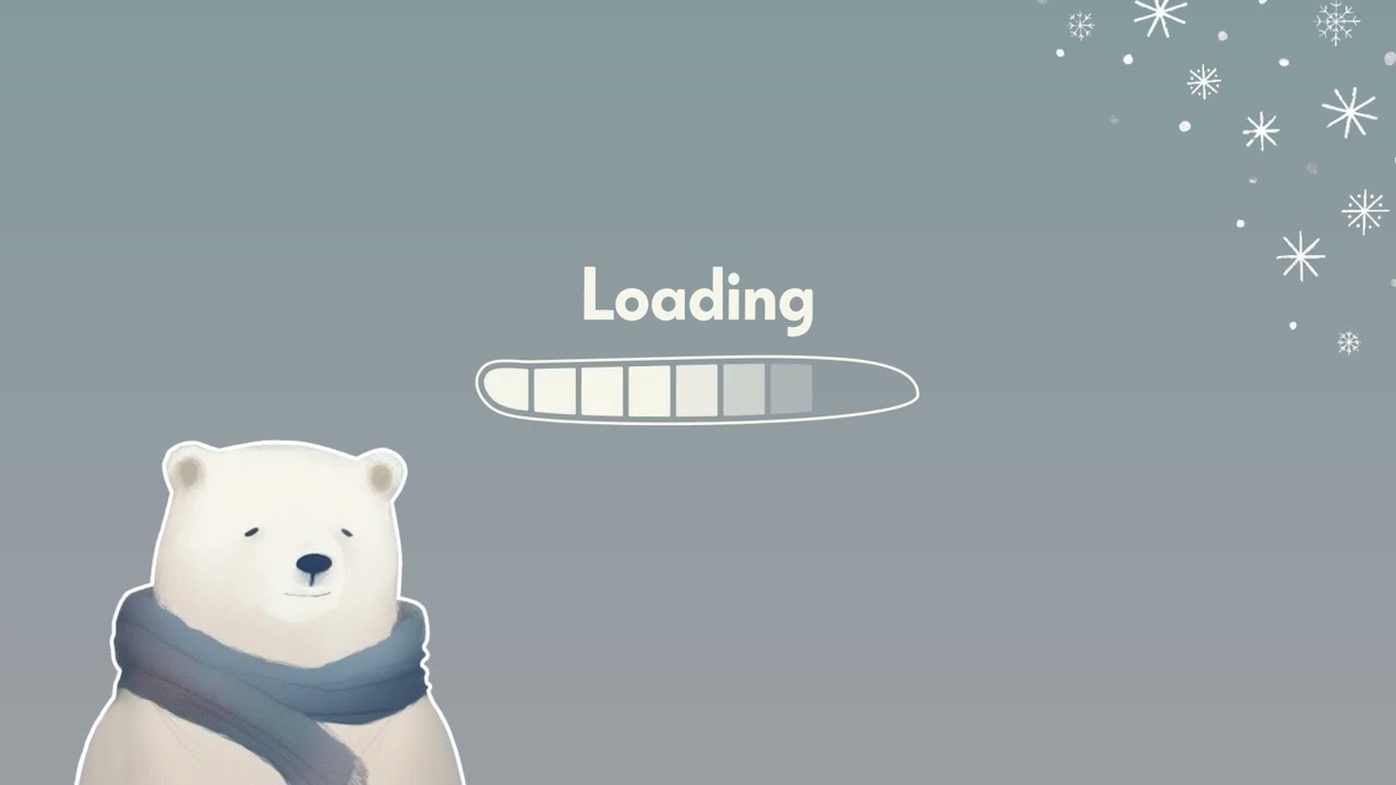 Snow bear loading template
