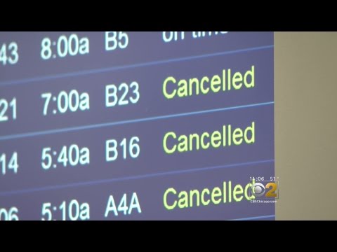 Flights Canceled At Chicago Airports Due To Winter Weather
