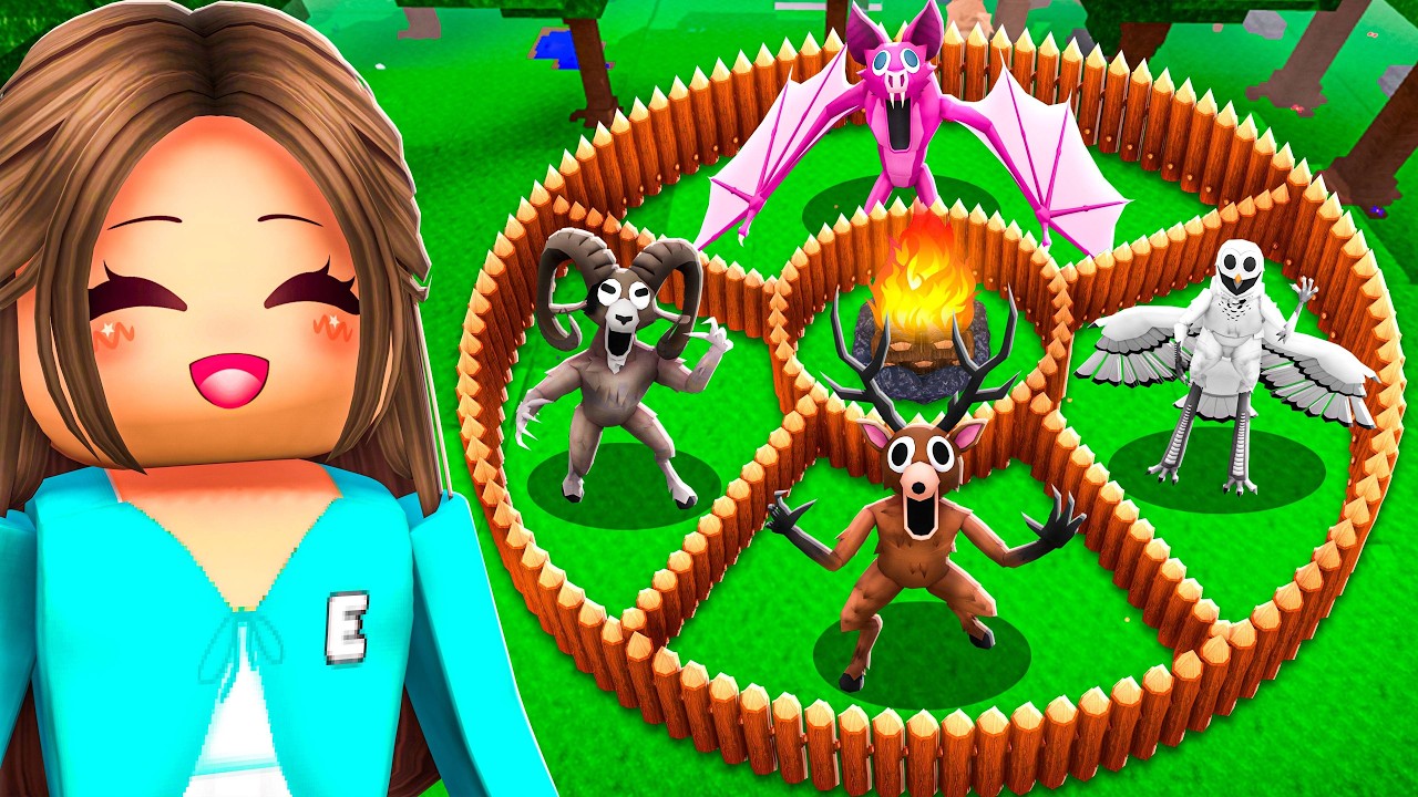 I Built a ZOO in 99 NIGHTS IN THE FOREST ROBLOX..